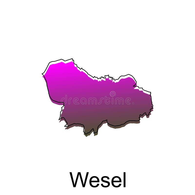 Wesel Map Stock Illustrations – 46 Wesel Map Stock Illustrations ...