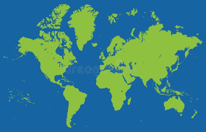 World map with compass stock vector. Illustration of earth - 2336360