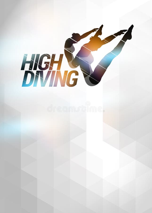 High diving background stock illustration. Illustration of paint - 45112229