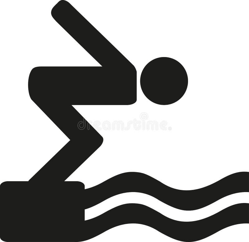 High diving icon stock vector. Illustration of pool, high - 92976161