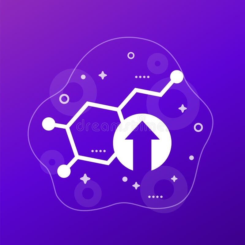 High Dopamine Level, Vector Illustration Stock Illustration ...