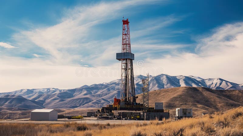 High Drilling Rig stock photo. Image of exploration - 302861914