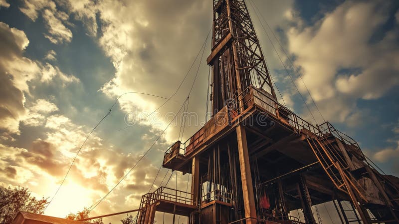 High Drilling Rig stock photo. Image of heavy, machine - 302862882