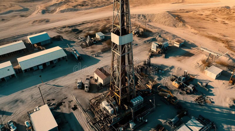 High Drilling Rig stock image. Image of ground, exploration - 302441011