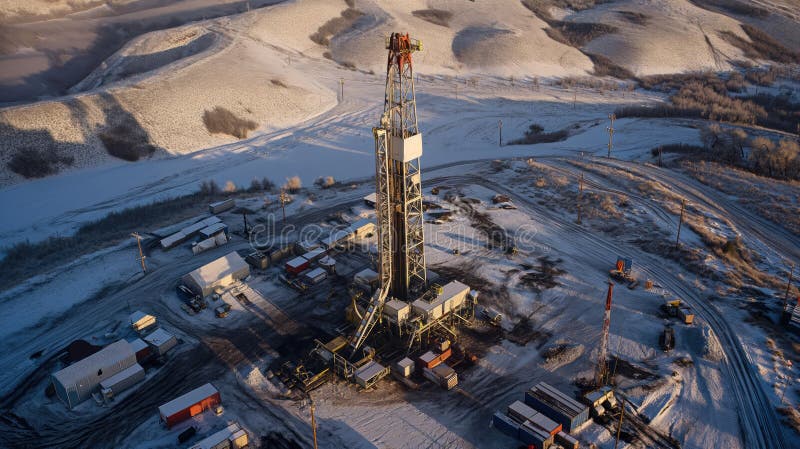 High Drilling Rig stock photo. Image of machine, ground - 302866862
