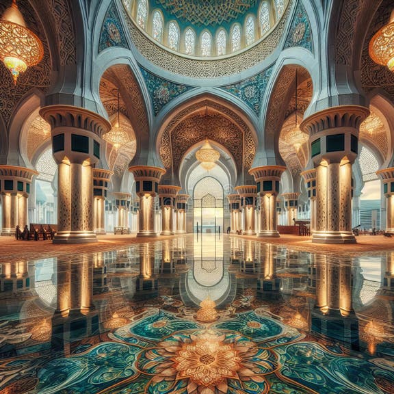 High Dynamic Range HDR Mosque Architecture Capture the Intricate Stock ...