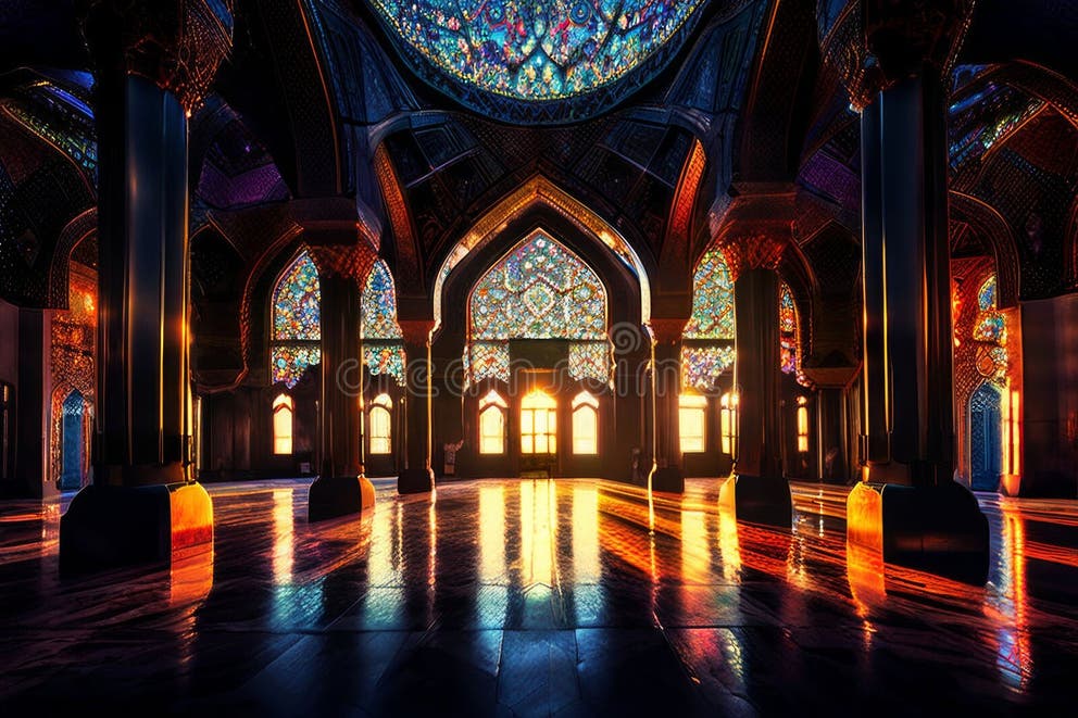 High Dynamic Range Hdr Mosque Architecture Capture the Intricate Stock ...