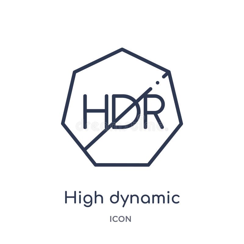 High Dynamic Range Imaging Icon Vector Isolated on White Background ... High Dynamic Range Imaging Icon Vector Isolated on White Background ...