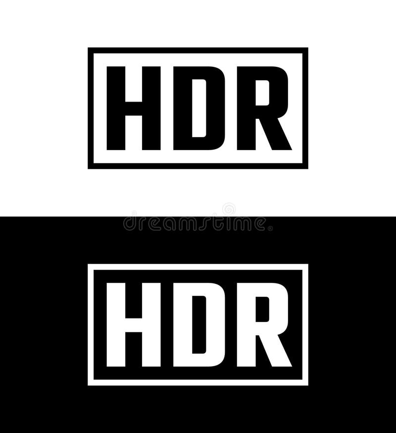 High dynamic range symbol stock vector. Illustration of screen - 117167395