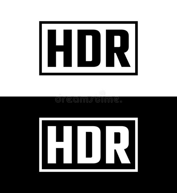 High dynamic range symbol stock vector. Illustration of screen - 117167395