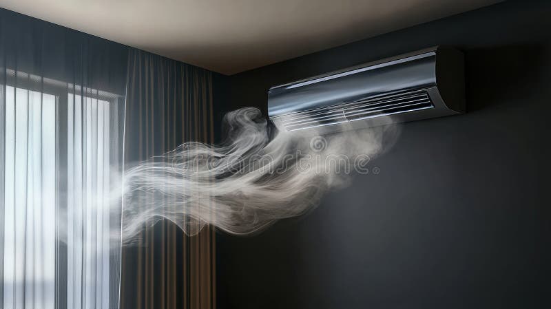 A High-efficiency Air Conditioner is Currently in Full Operation ...