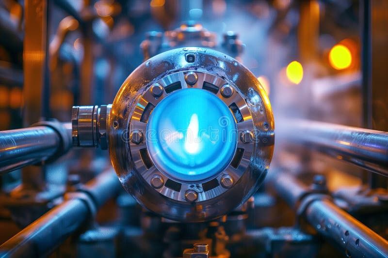 High-Efficiency Hydrogen Reactor Core Stock Illustration - Illustration ...