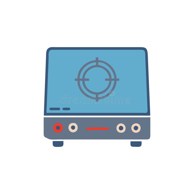 High-Efficiency Induction Cooker for Precise Cooking Stock Illustration ...