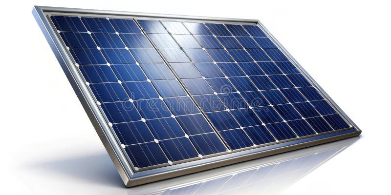 High-efficiency Solar Panel, Angled for Optimal Sun Capture, Showcasing ...