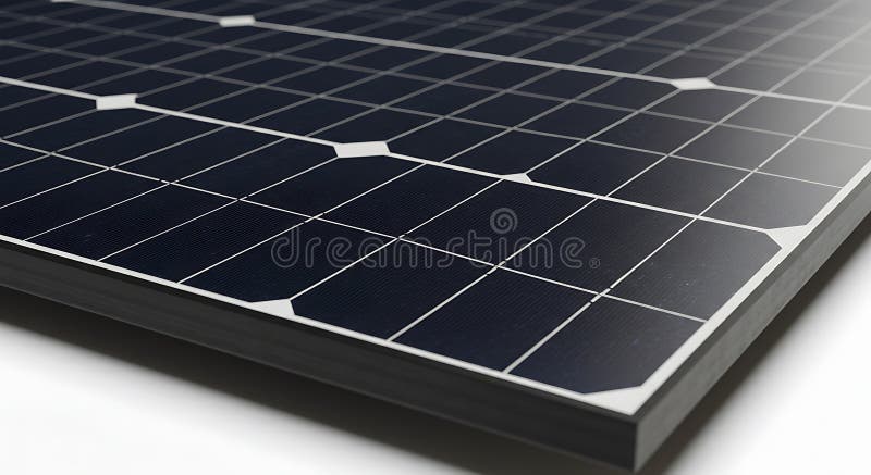 High Efficiency Solar Panel Closeup Image Stock Illustration ...