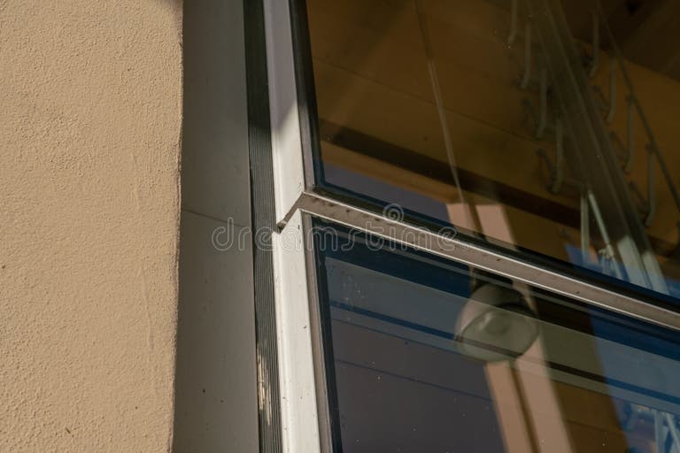 High Efficiency Window, Frame and Double Glazing Detail on Building ...