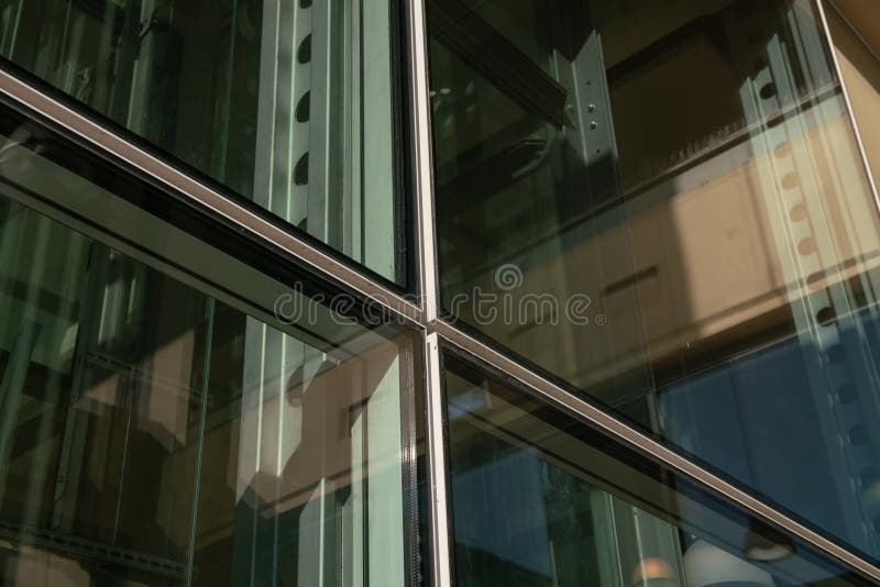 High Efficiency Window, Frame and Double Glazing Detail on Building ...