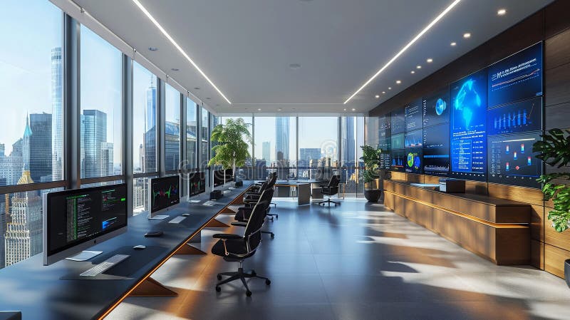 High Efficiency Workspace with Seamless Technological Solutions ...