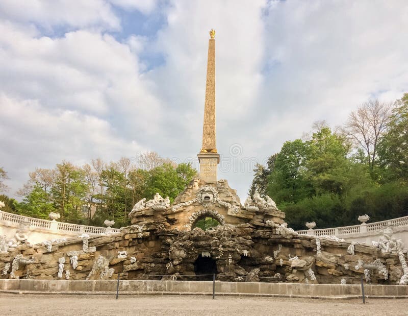 High Obelisk in Egyptian Style Stock Photo - Image of destinations ...