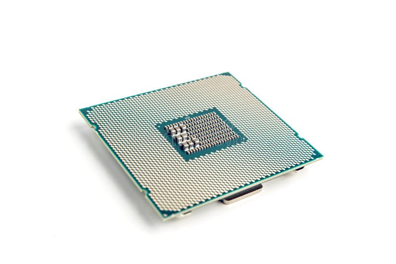 High End Computer Processor Stock Photo - Image of integrated, high ...