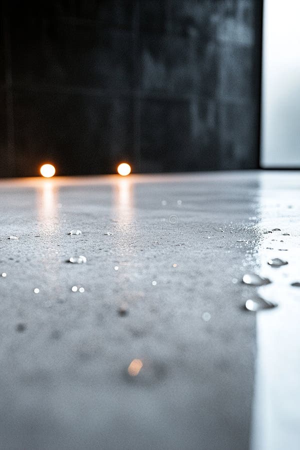 A High-end Concrete Surface Glistens with Soft Droplets and Mist ...