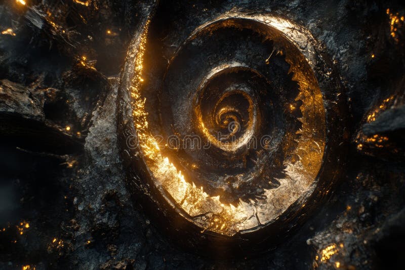 High-End 3D Abstract Backdrop of Black and Gold Mosaics Stock Photo ...