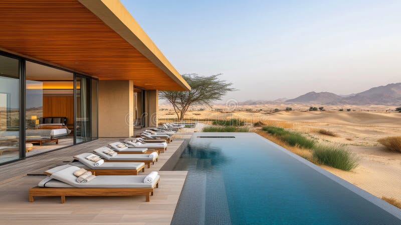 A High-end Desert Resort Boasting an Infinity Pool and Spectacular ...