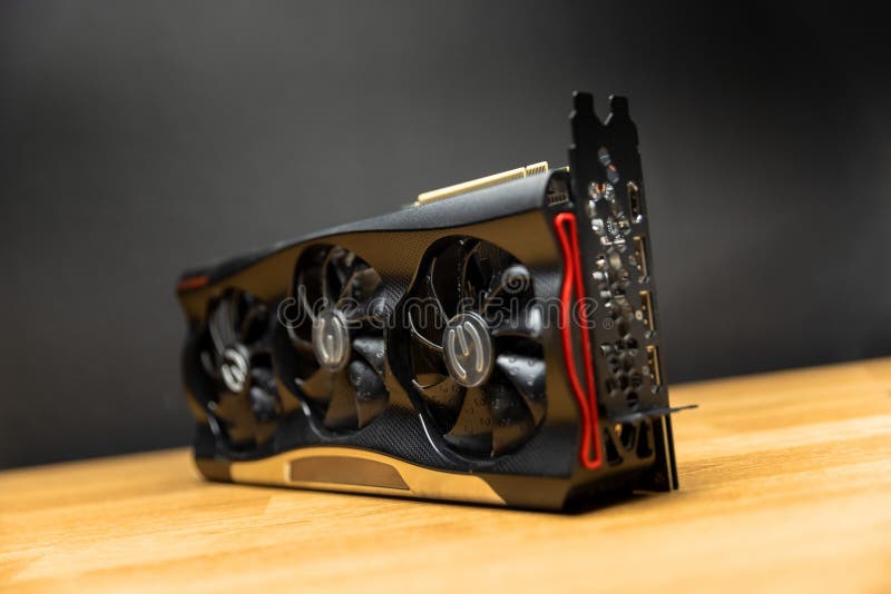 High End Graphics Card Closeup Stock Photo - Image of display, graphic ...