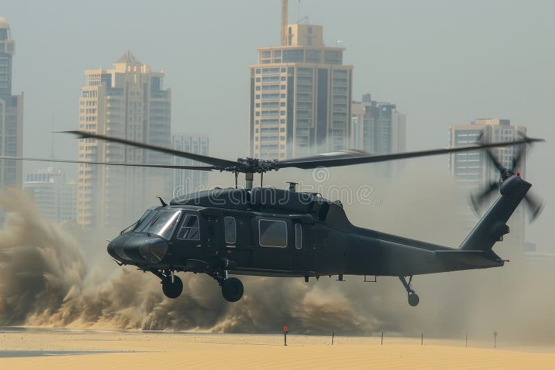 High-end Helicopter Strike with Cinematic Motion, Black Smoke, and Epic ...