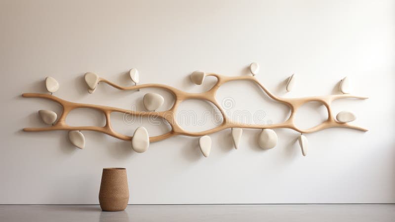 High End Large Modern Comfy Fixed Organic Modular Coat Rack Stock ...