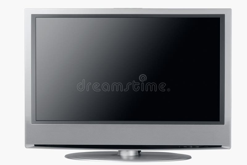 High end LCD tv stock photo. Image of visual, white, silver - 897814