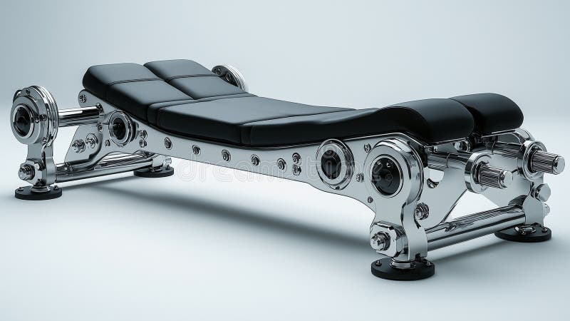 Custom-built Leg Extension Machine with Soft Leather Padding Stock ...