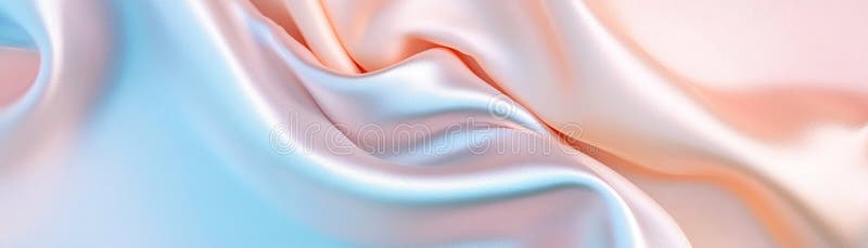 This High-end Pastel Gradient Features Soft Satin Waves and Gentle ...