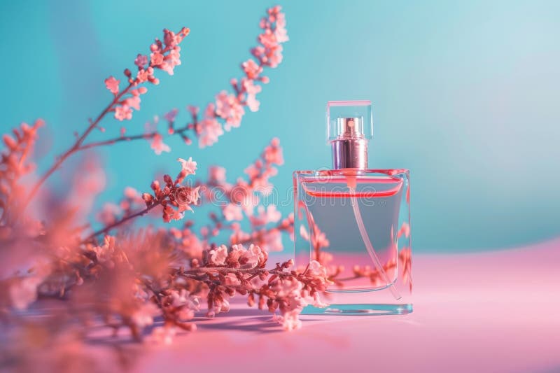 This High-end Perfume Spray Against a Black Background Captures the ...