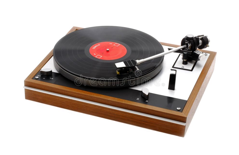High End Record Turntable with Record Stock Image - Image of stereo ...