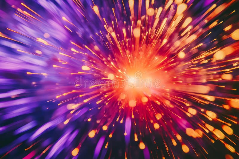 High Energy Colorful Abstract Background Inspired Exploding Fireworks ...