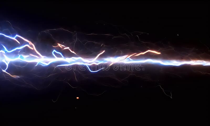 High-energy Light Streak with Small Sparkles and Electric Pulse Effects ...