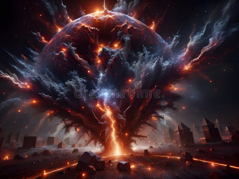 High-energy Magic Explosion Stock Illustration - Illustration of ...