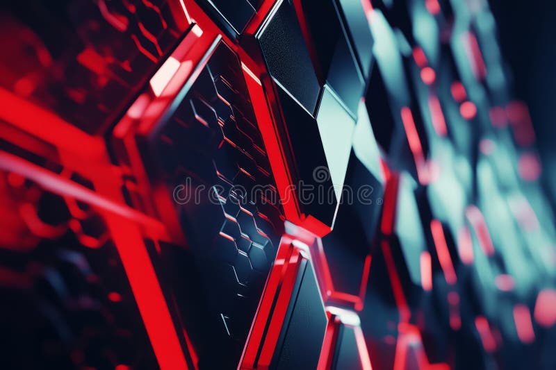 A High-energy Sports-inspired 3D Background Featuring Aggressive Red ...