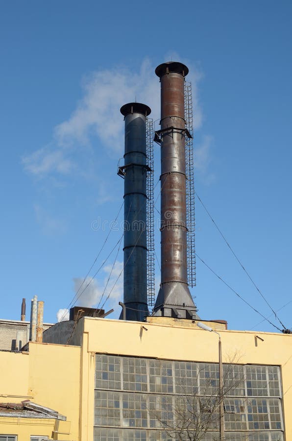 High exhaust pipe stock photo. Image of smoke, metal - 87882752