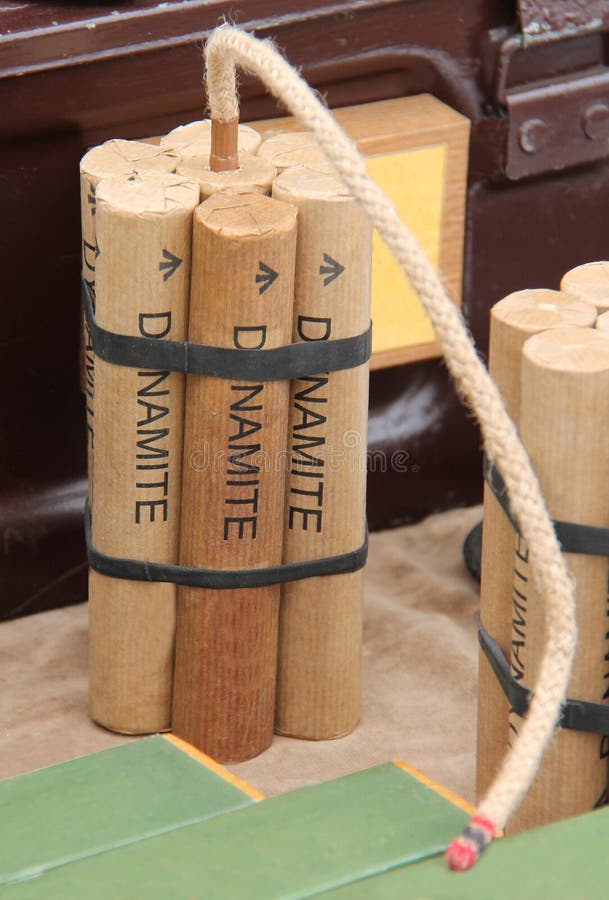High Explosive Dynamite Sticks. Stock Photo - Image of ignite, sticks ...