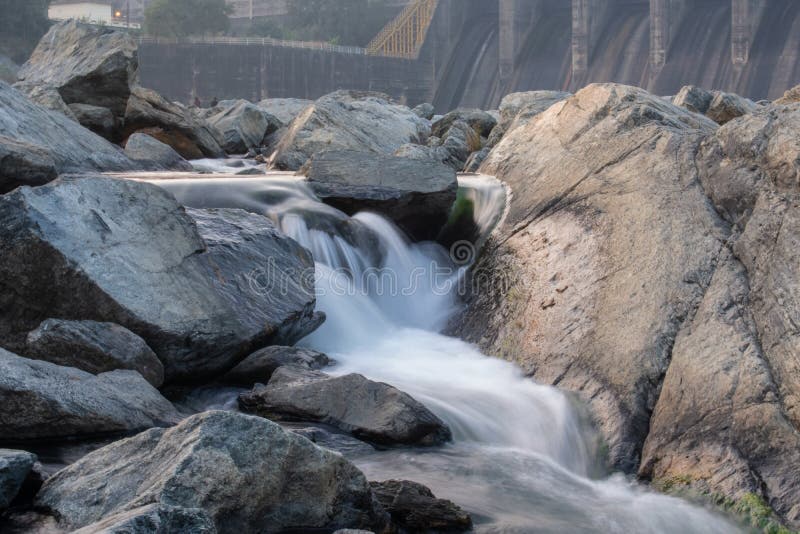 High Exposure Image of a White Waterfall Stock Photo - Image of clear ...