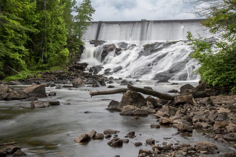 High Falls at Bancroft, Ontario Stock Photo - Image of cloud, scenery ...
