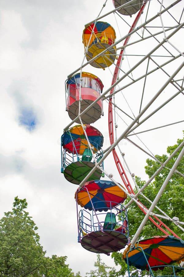 High Ferris Wheel on a Bright, Summer, Sunny Day. Stock Photo - Image ...