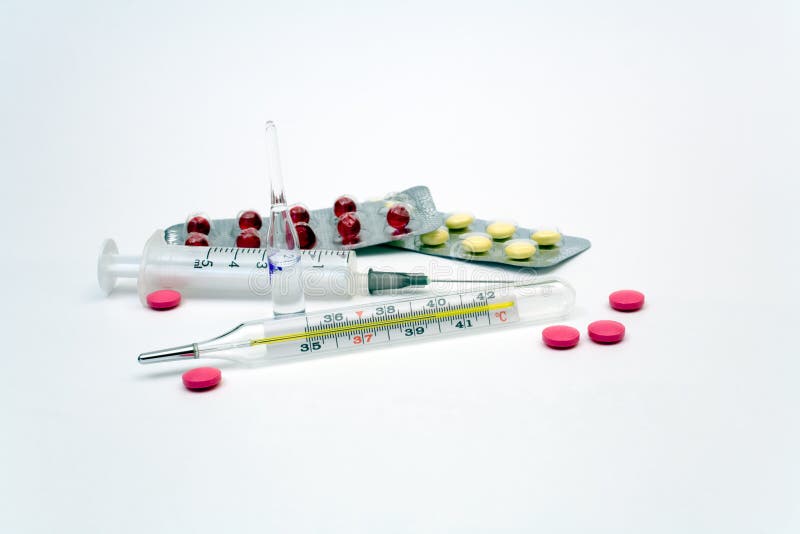 High fever. stock image. Image of fever, illness, treatment - 5273811