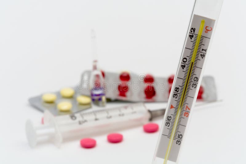 High fever. stock image. Image of fever, illness, treatment - 5273811