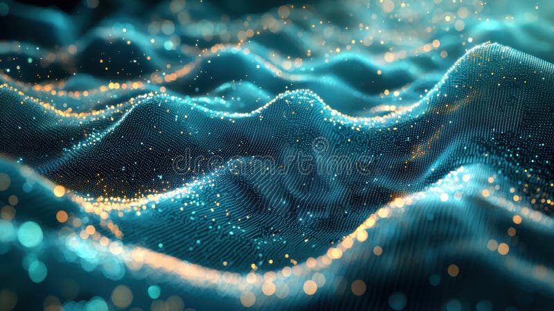 High Fidelity Abstract Data Visualization Art Stock Illustration ...