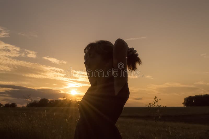 Portrait in Fond Des Gillebertes Stock Photo - Image of profile ...