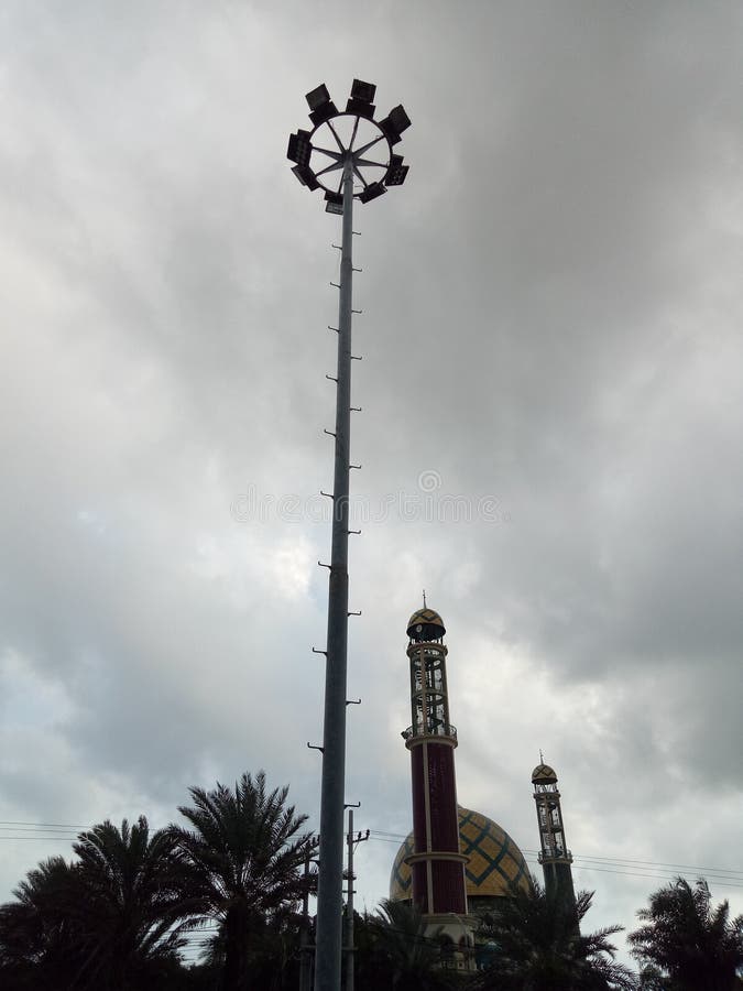 High Field Lights during the Day Stock Photo - Image of sunday, lights ...