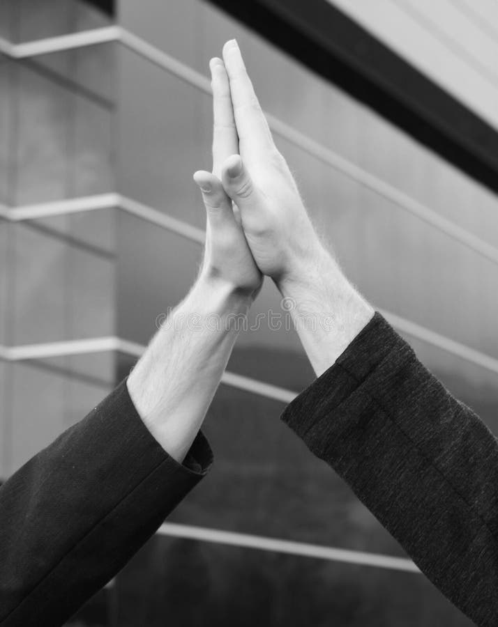 High-five stock image. Image of alliance, promise, teamwork - 4197875